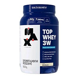 Top Whey 3W Max Titanium: Força e Recuperação Total